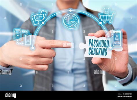 Sign Displaying Password Cracking Conceptual Photo Measures Used To