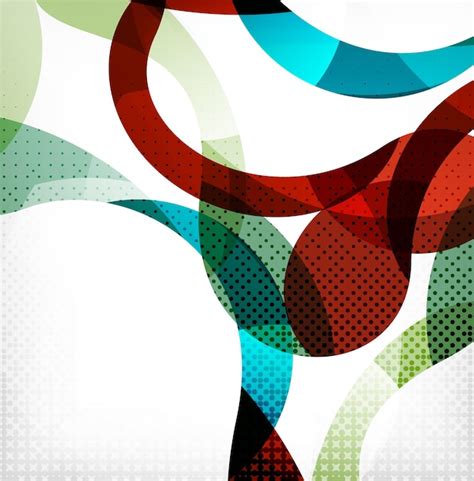 Premium Vector Colorful Swirl Wave Lines