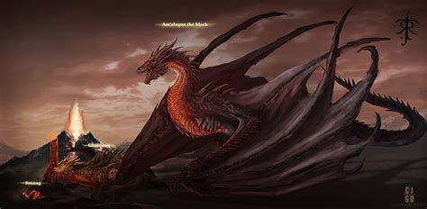 Artstation Dragons From Middle Earth