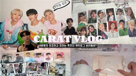 캐럿로그 8분동안 뽀시락뽀시락 포장하고 깡하는 캐럿로그 보러올래😉 훗프 캐럿로그 알고리즘추천안뜨면삐짐 캐럿