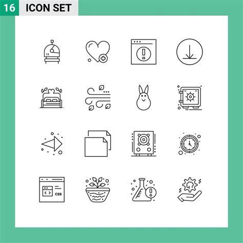 Set Of 16 Vector Outlines On Grid For Blowing Heart Human Love Download Editable Vector Design