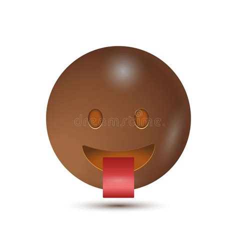 Realistic Emoticon Isolated In White Background Vector Emoji Stock