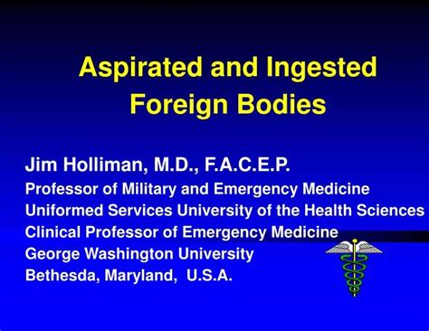 Ppt Aspirated And Ingested Foreign Bodies Powerpoint Presentation