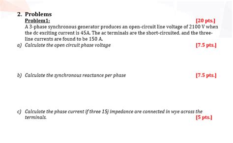 solved 2 problems problem 1 [20 pts ] a 3 phase