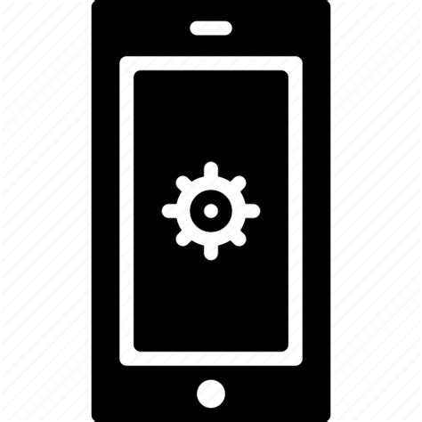 Cell Functions Mobile Phone Settings Solid Icon Download On Iconfinder