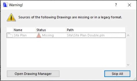 Suppressing Warning Message Dialog Box At Opening Graphisoft Community