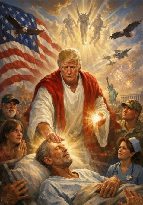 Trump Post Appearing To Depict Him As Jesus Removed Amid Backlash The