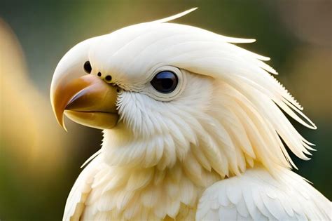 Premium Photo A Close Up Of A White Cockatoos Beak