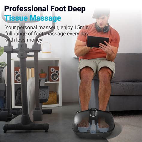 Cupilo Foot Massager With Heat Shiatsu Deep Knead Feet Massager With