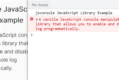 Enable And Disable Console Log With The Jsconsole Library Css Script
