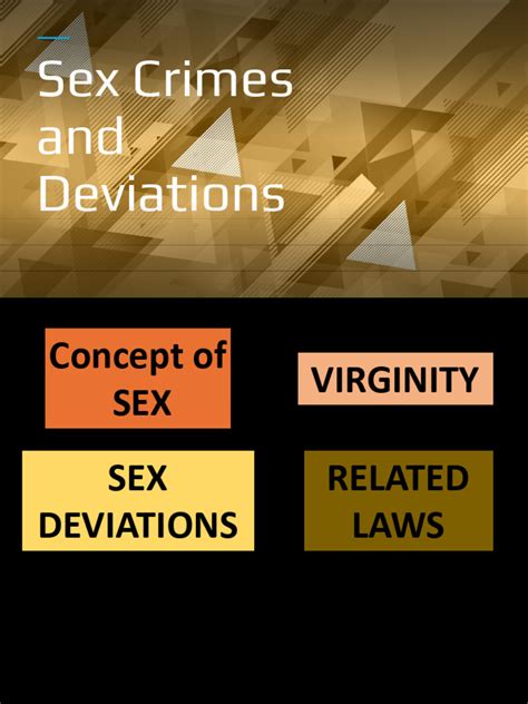 Cdi2 Sex Crimes And Deviations Pdf