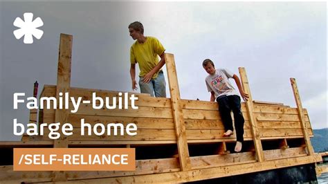 Oregon Teens Dad Team Build Floating Barge Home Workshop Youtube