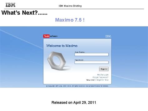 IBM Maximo Asset Management Release Highlights