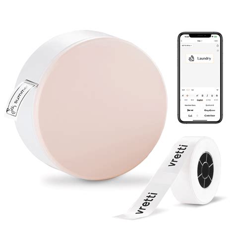 Vretti Hp3 Portable Bluetooth Mini Label Maker Rechargeable For Home School Office