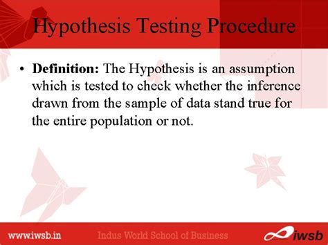 HYPOTHESIS TESTING Definition The Hypothesis Testing Is A