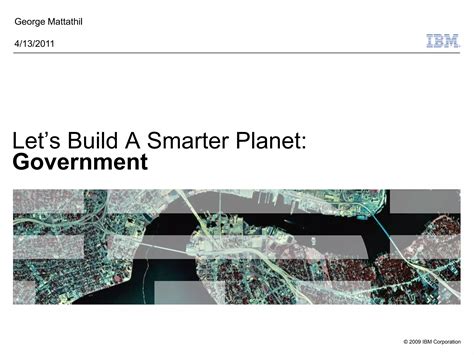 Smarter Planet Government Ppt