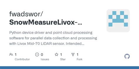 Github Fwadsworsnowmeasurelivox Ncar Python Device Driver And Point Cloud Processing