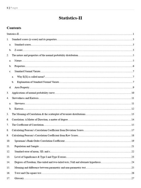 Statistics Notebook Pdf Normal Distribution Standard Score