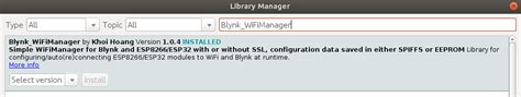 blynk wifimanager for esp8266 esp32 including esp32 s2 esp32 c3 with