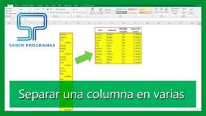 Cómo dividir una columna completa en Excel Recursos Excel