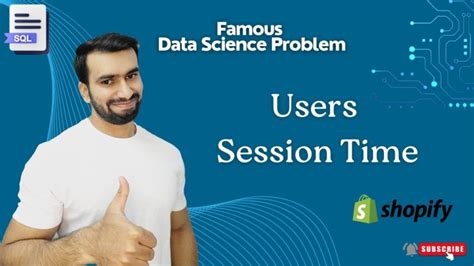 hitesh damani on linkedin shopify active users session time in sql