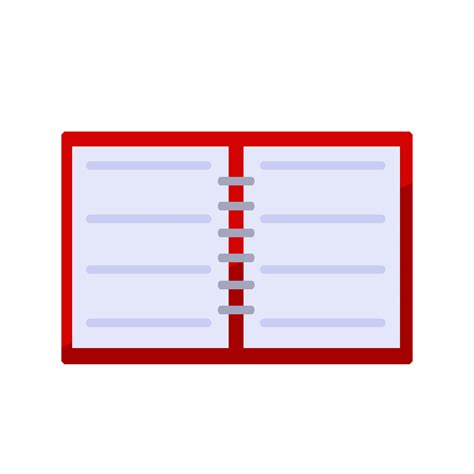 Notepad Open Notebook For Writing 6483146 Vector Art At Vecteezy