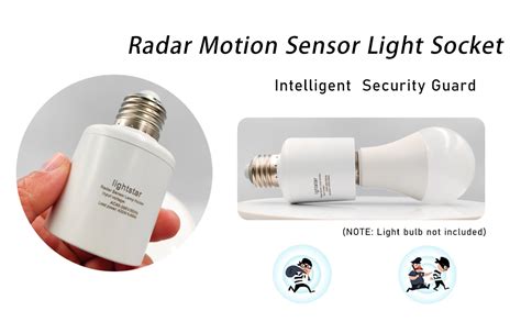 Radar Motion Sensor Light Socket Motion Screw Led Cfl Incandescent Bulb Adapter E27 E26