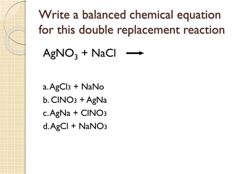 Ppt 79 Double Replacement Reactions Powerpoint Presentation Free