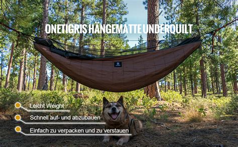 Onetigris Isomatten Underblanket Für Hängematten Wärmeschutz Underquilt Hängematte Ultraleicht