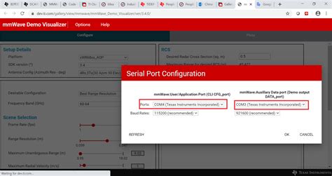 AWR1843BOOST mmw demo运行指南 嵌入式处理 技术文章 E2E 设计支持
