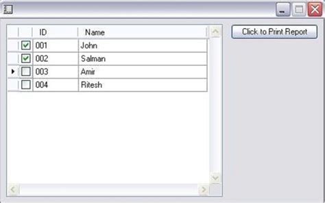 Print Selected Records From A Checkbox Control In Form Design In Ax