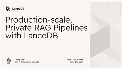 Lancedb On Linkedin Dataaisummit Rag Rag Lance Lancedb Vectordb Ml Ai Genai Llm