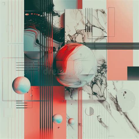 Innovative Conceptual Background Featuring Modern Art Stock