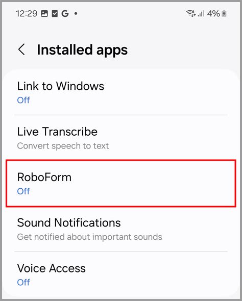 How To Enable Android Autofill And Accessibility Mode Roboform Help