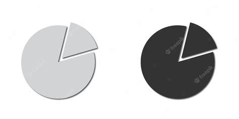 Premium Vector Pie Chart Icon Graph Symbol Flat Vector Illustration
