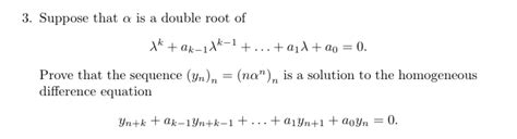 Solved Suppose That α is A Double Root Solved Suppose That α is A Double Root
