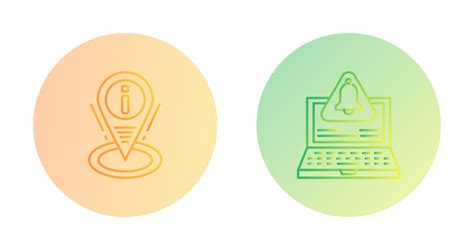 Location And Notification Icon 32793548 Vector Art At Vecteezy