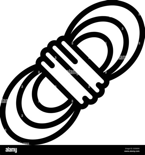 Expedition Rope Icon Outline Expedition Rope Vector Icon For Web Design Isolated On White