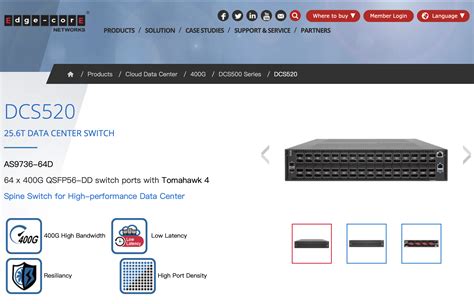 Edgecore Launches Switch Supporting 64 X400g Ports Converge Digest