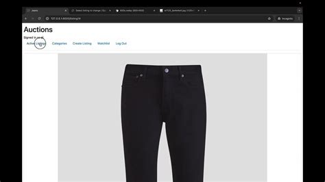 Cs50w Project 2 Commerce Youtube