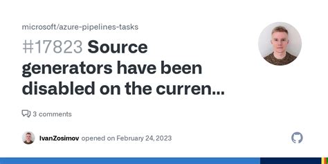 Source Generators Have Been Disabled On The Current Configuration As They Need Roslyn 4x