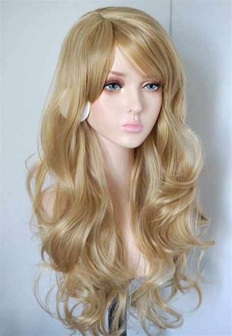 Blonde Wig Adult Women Halloween Costumescostume Wig Blonde Long Wavy
