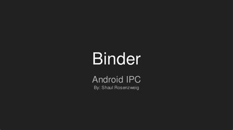 binder android ipc