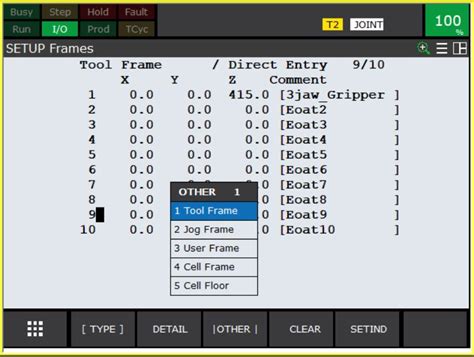 Fanuc Setup Frame Configuration Setting Up User Tool Diy Robotics