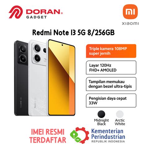 Jual Xiaomi Redmi Note 13 5G 8 256GB 5000mAh 120hz NFC 6 67 Amoled Triple Camera 108mp MediaTek