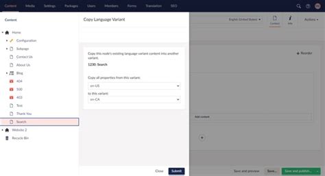 streamlining umbraco 8 content imports and copy language variant