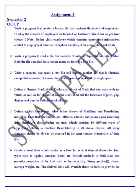 Assignment 3 Pdf Class Computer Programming Inheritance Object Oriented Programming