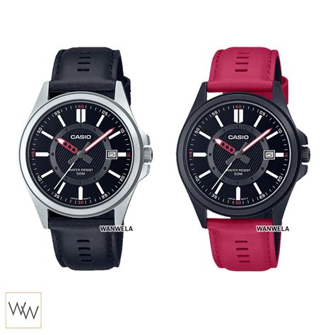 ของแท้ นาฬิกาข้อมือ Casio ผู้ชาย รุ่น Mtp E700 สายหนัง พร้อมกล่อง Shopee Thailand