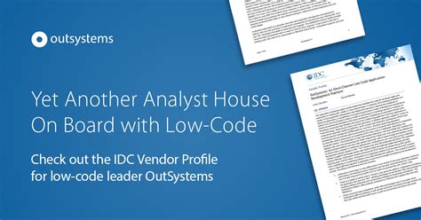 Idc Vendor Profile For Outsystems Low Code Outsystems