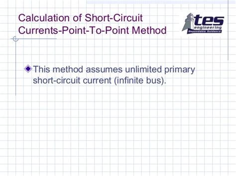 Basic Short Circuit Calculation Procedure